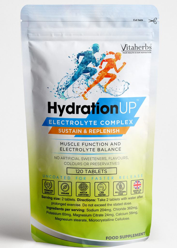 Hydration-UP Electrolyte Complex Tablets | Vitaherbs – Vitaherbs.co.uk