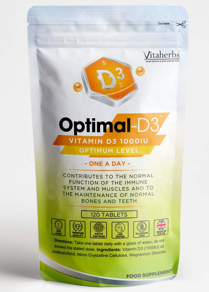 Optimal-D3 | Vitamin D3 1000iu tablets - Optimum Level | VITAHERBS ...